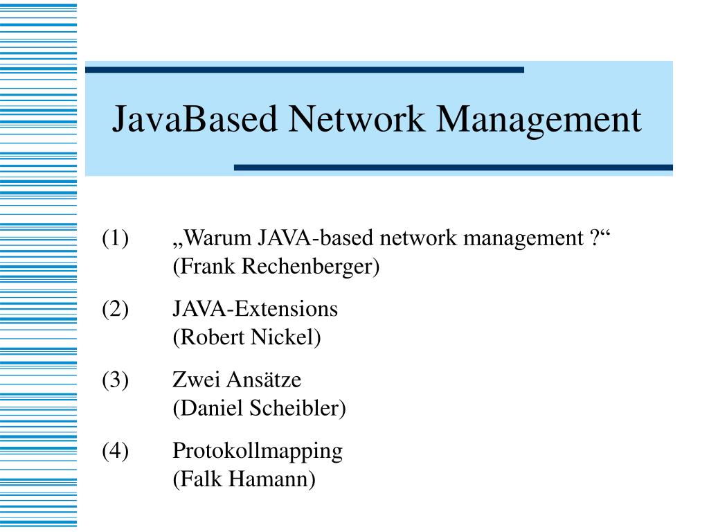 PPT - Comprehensive Java-Based Network Management Solutions: Why Java? PowerPoint Presentation ...