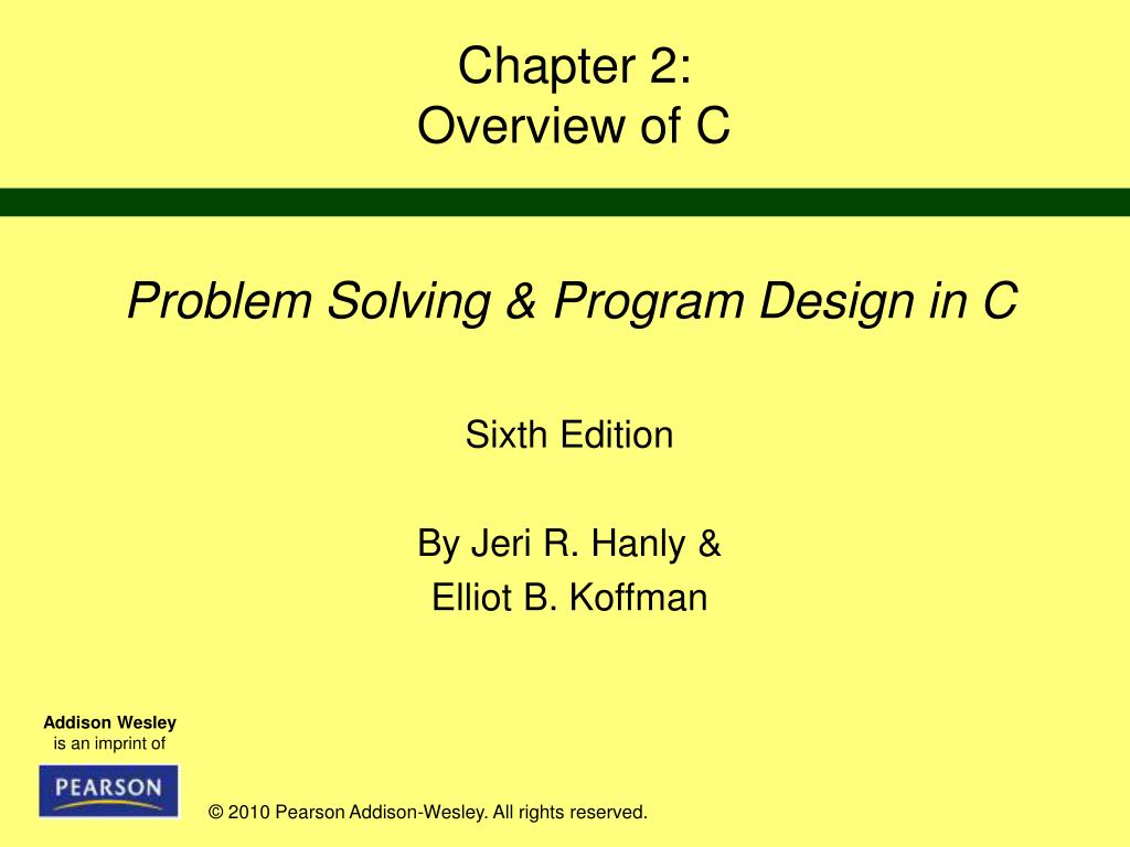 PPT - Chapter 2: Overview of C PowerPoint Presentation, free download ...