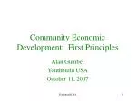 PPT - Community Development: Principles and Practices PowerPoint ...