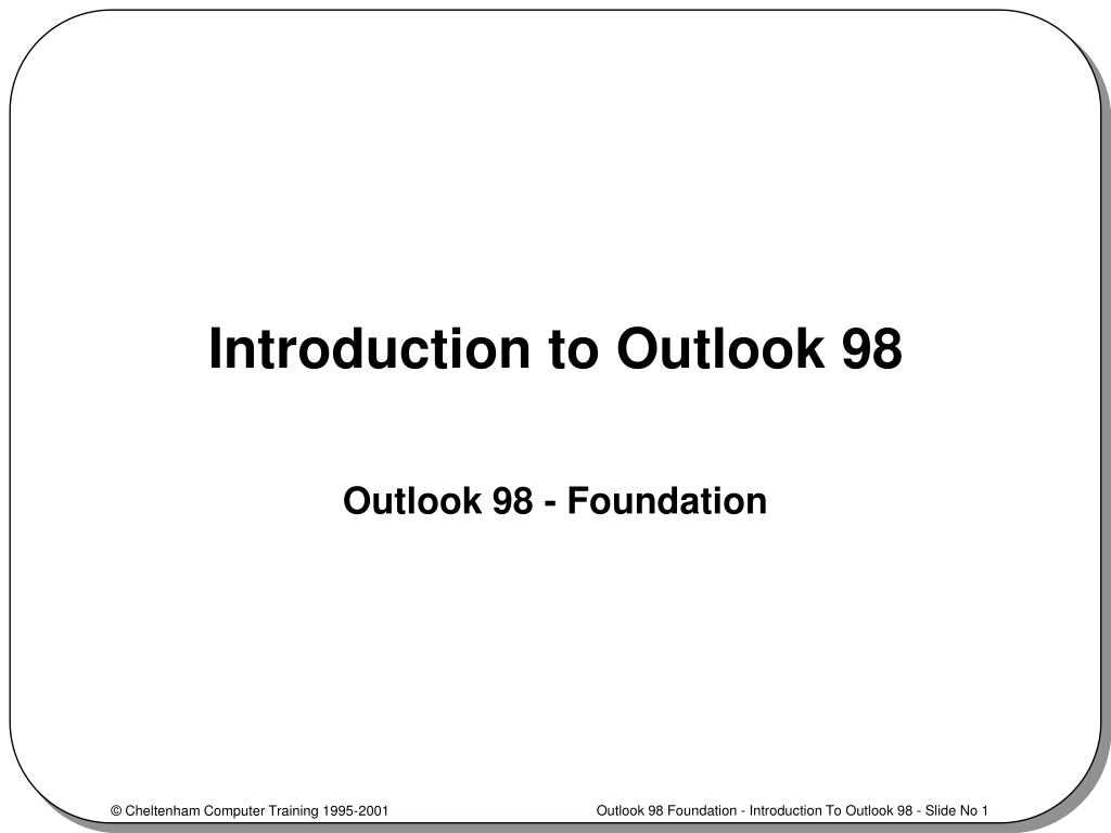 PPT - Introduction to Outlook 98 PowerPoint Presentation, free download ...