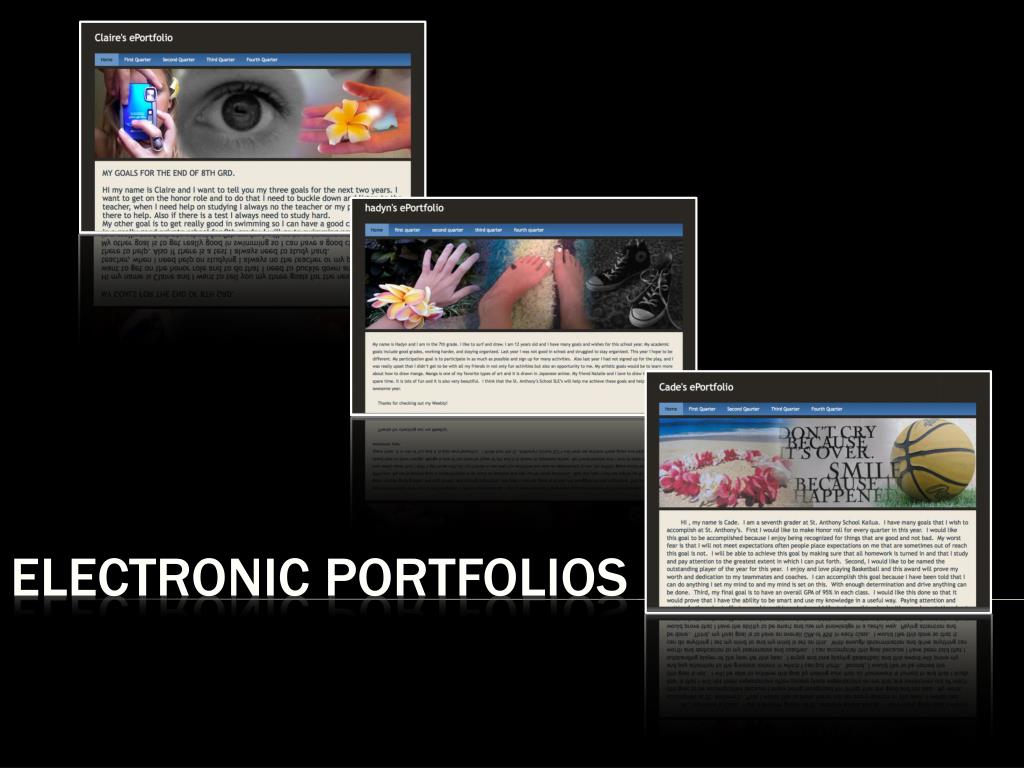 PPT - Electronic Portfolios PowerPoint Presentation, free download - ID ...