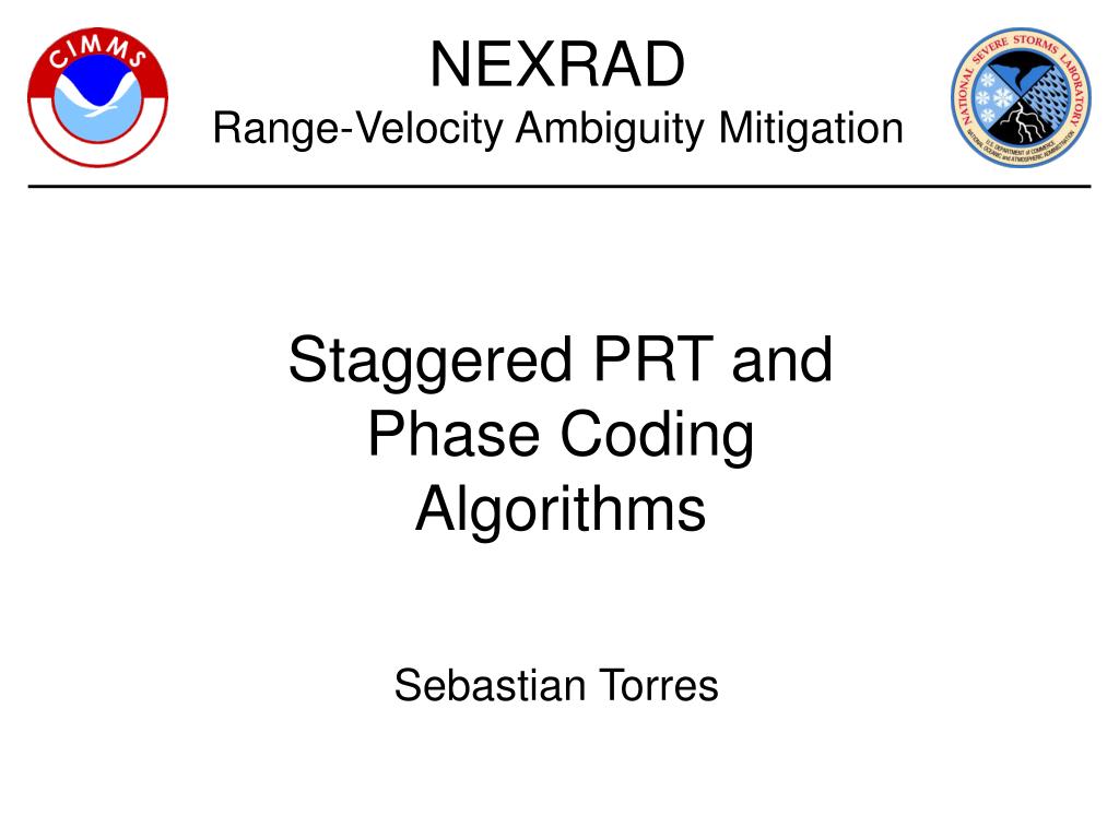PPT - Staggered PRT and Phase Coding Algorithms PowerPoint Presentation ...