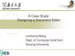 PPT - Design Patterns Case Study: Designing A Document Editor ...