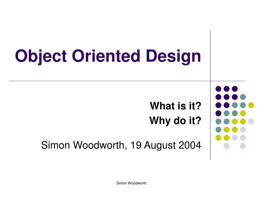 PPT - Object Oriented Design PowerPoint Presentation, free download ...