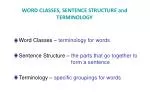 PPT - Word Classes PowerPoint Presentation, free download - ID:6383698