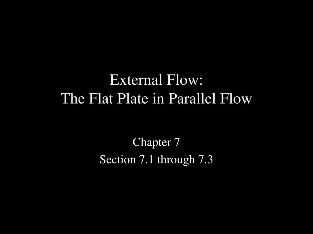 PPT - External Flow: The Flat Plate in Parallel Flow PowerPoint ...