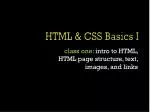 PPT - HTML Basics and CSS style PowerPoint Presentation, free download ...