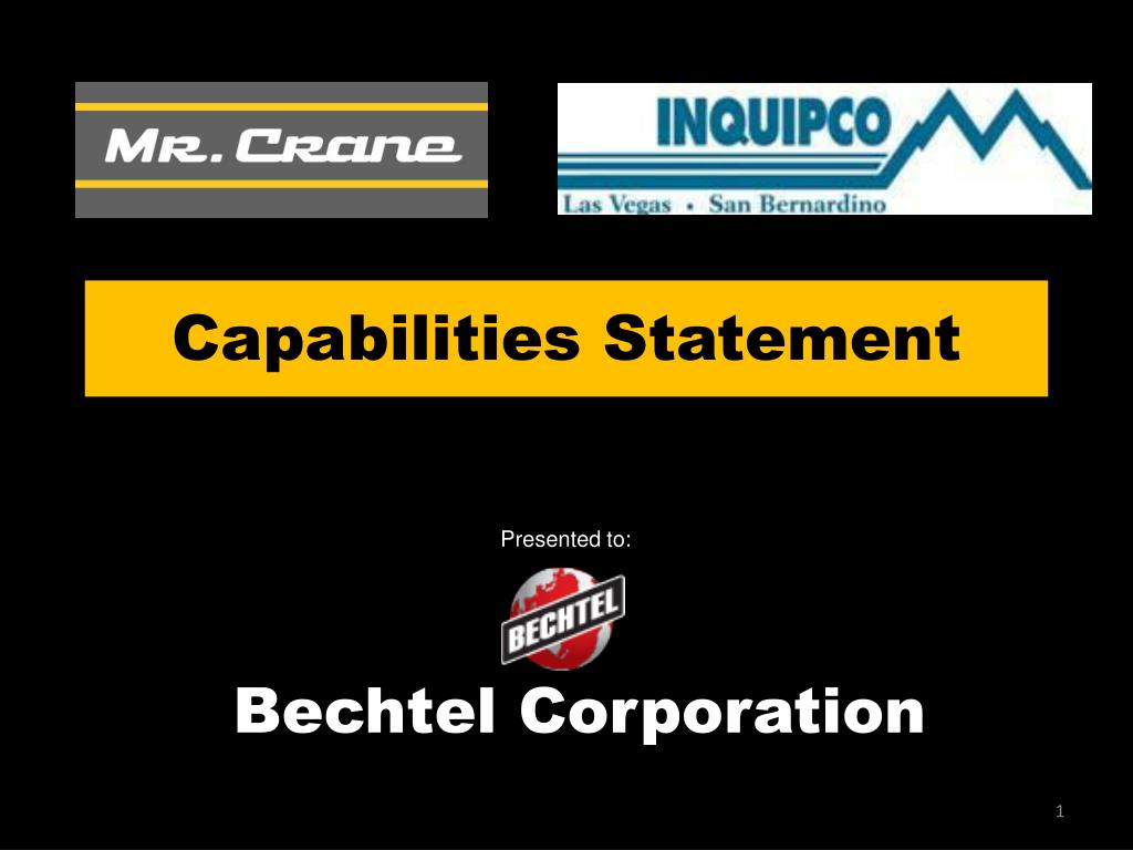 PPT - Capabilities Statement PowerPoint Presentation, free download ...