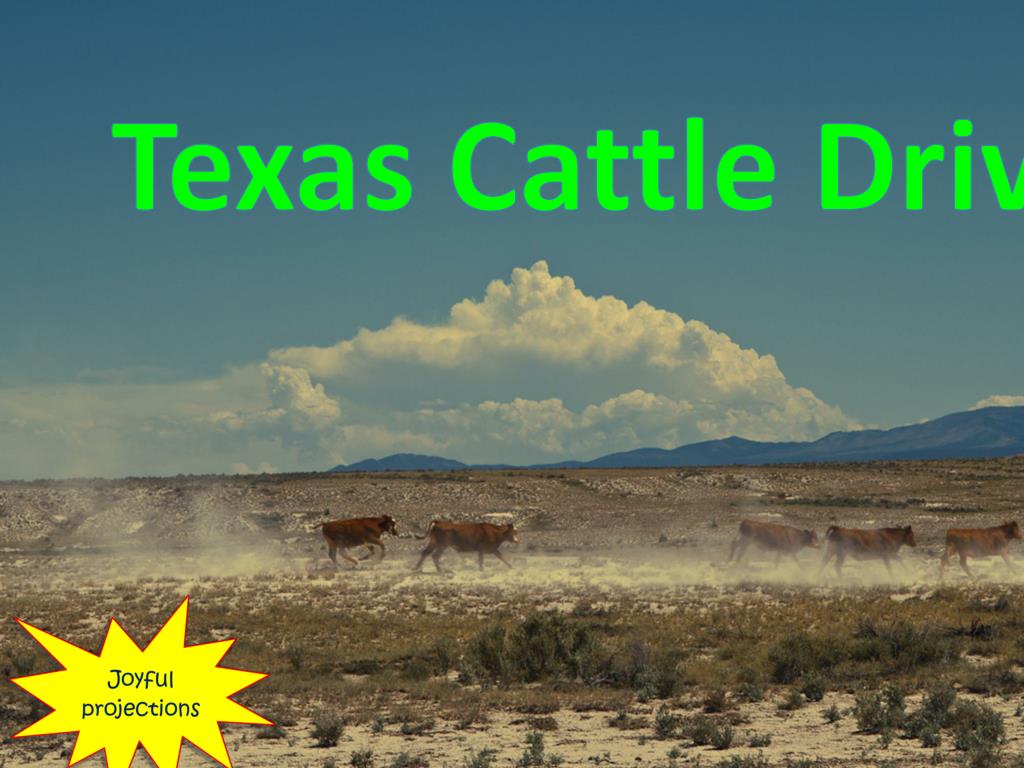 PPT - Texas Cattle Drive PowerPoint Presentation, free download - ID ...