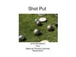 PPT - Shot put Skills Test Glide Technique PowerPoint Presentation ...