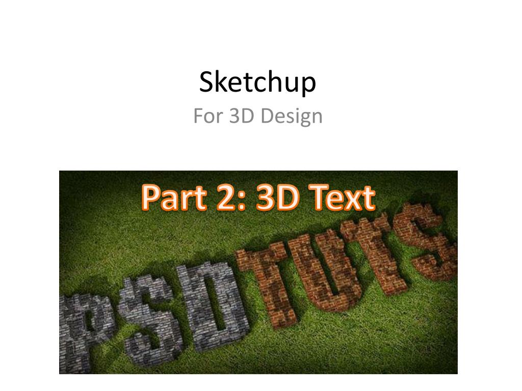 PPT - Sketchup PowerPoint Presentation, free download - ID:6389135