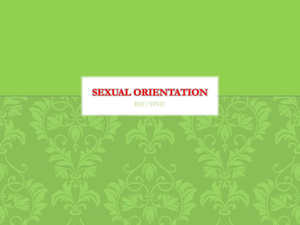 PPT - Sexual orientation PowerPoint Presentation, free download - ID ...