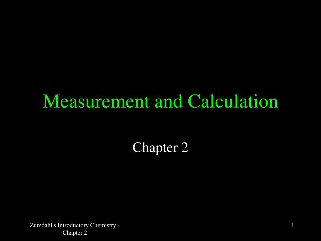 PPT - Measurement and Calculation PowerPoint Presentation, free ...