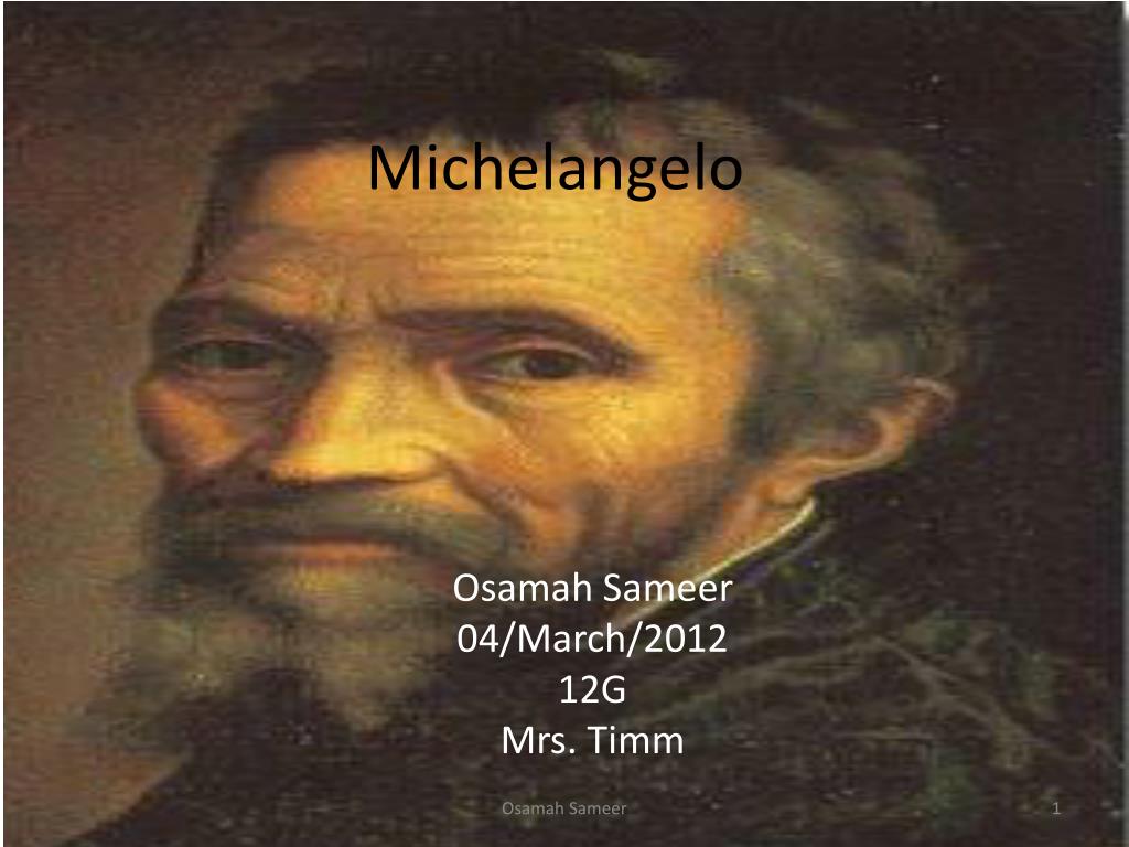 PPT - Michelangelo PowerPoint Presentation, free download - ID:6390538