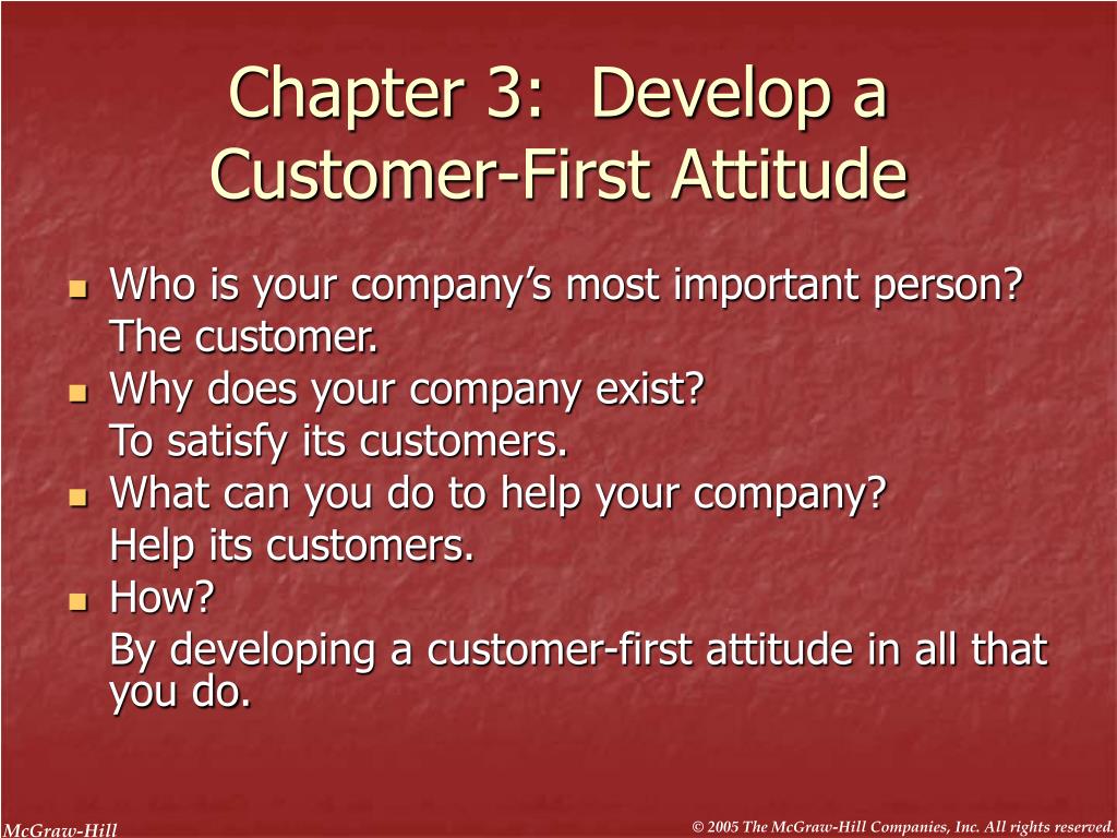 PPT - Chapter 3: Develop a Customer-First Attitude PowerPoint ...