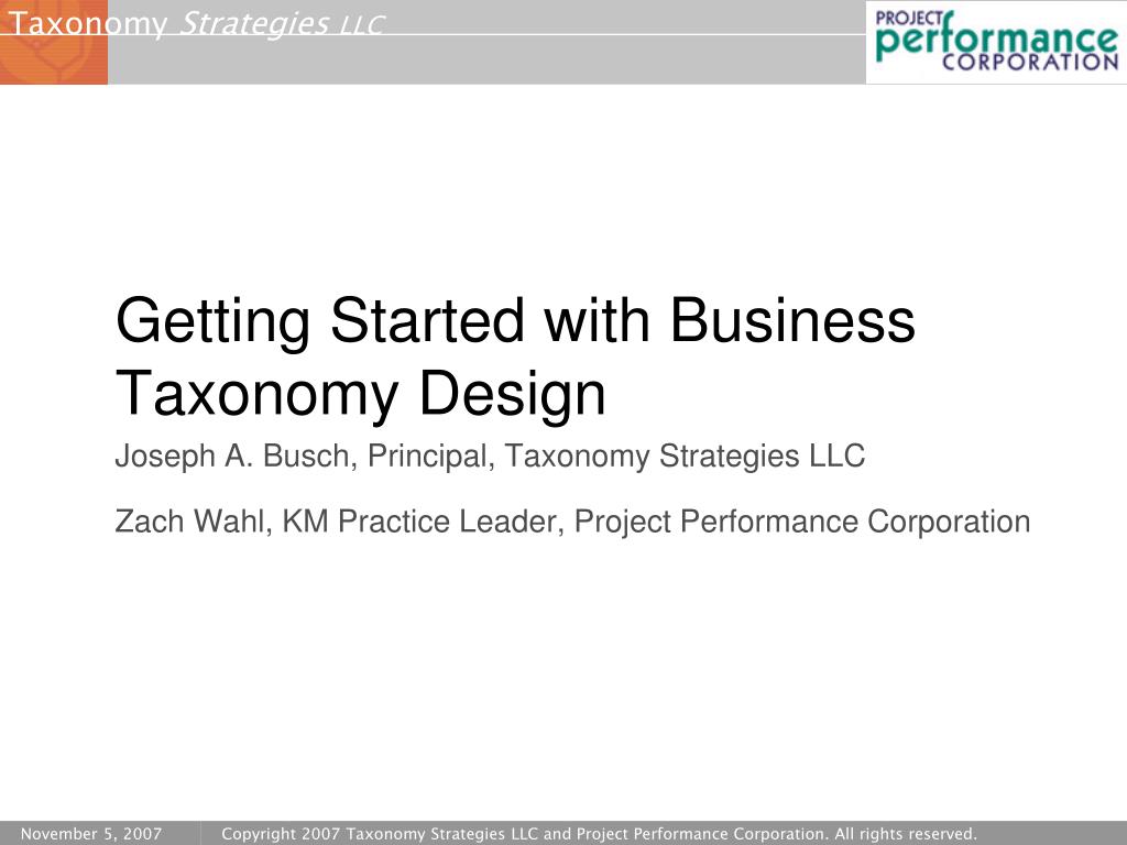 PPT - Getting Started with Business Taxonomy Design PowerPoint ...