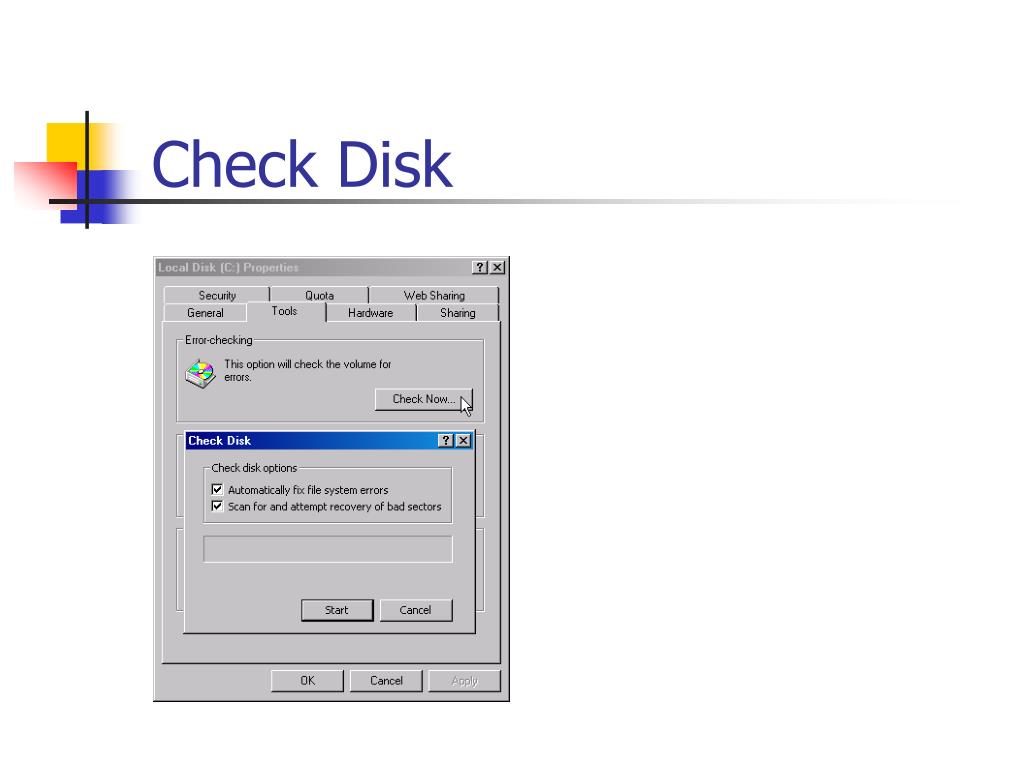 PPT - Check Disk PowerPoint Presentation, free download - ID:6392613