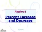 PPT - Learn to find percent increase and decrease. PowerPoint Presentation - ID:9544082