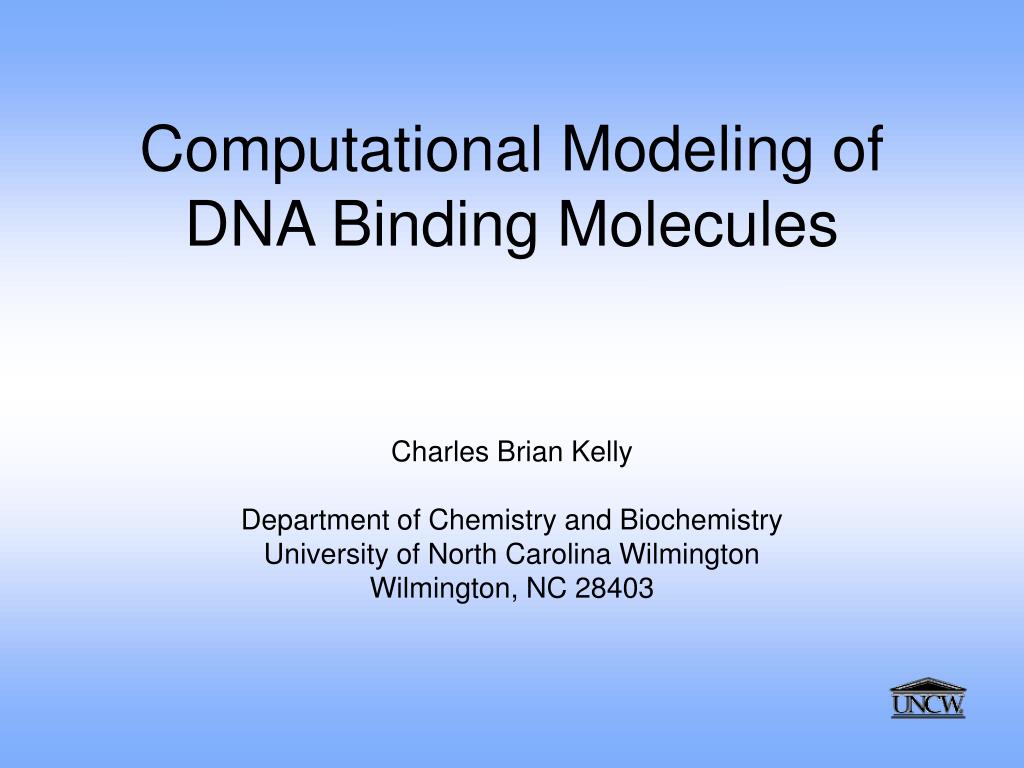 PPT - Computational Modeling of DNA Binding Molecules PowerPoint ...