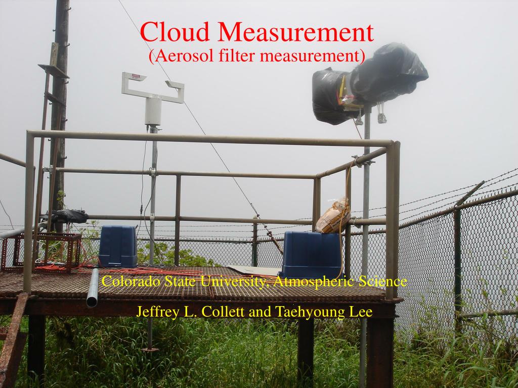 PPT - Cloud Measurement (Aerosol filter measurement) PowerPoint ...