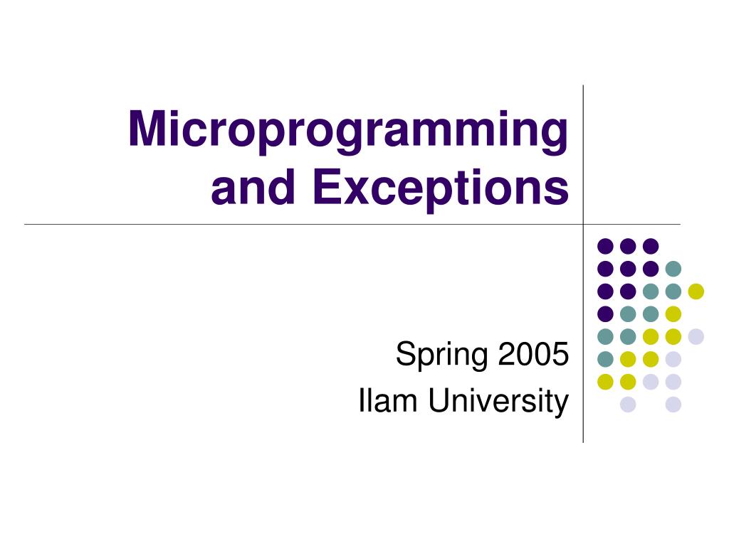PPT - Advanced Microprogramming Techniques: Enhancing Control and ...