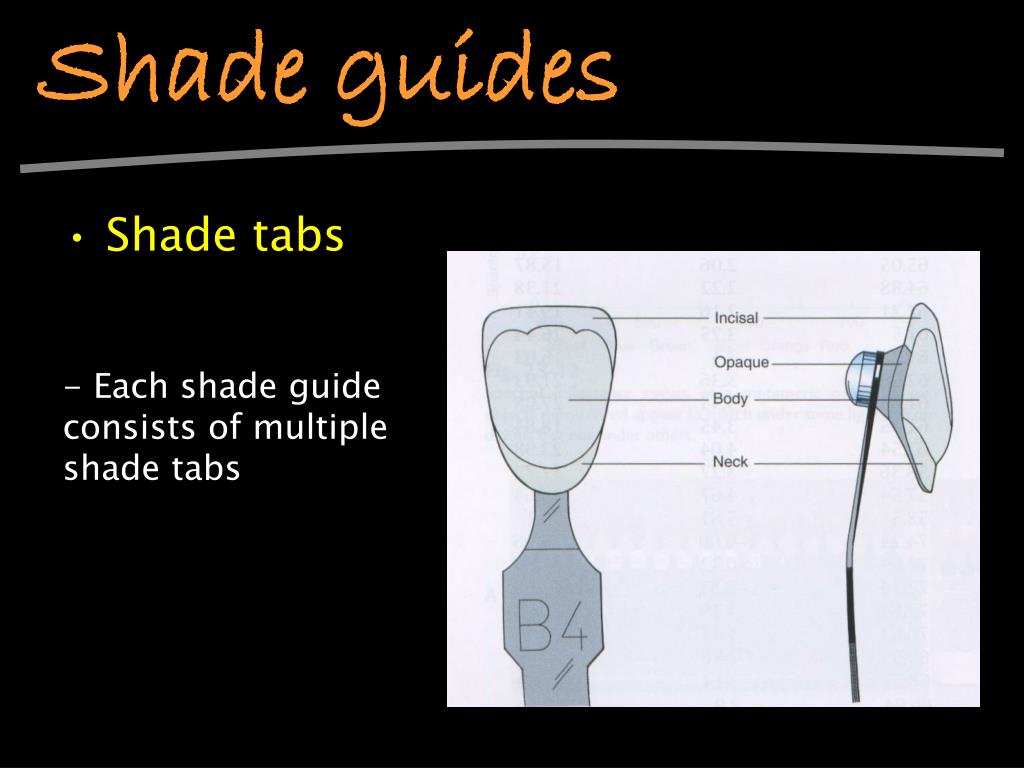 PPT - Shade guides PowerPoint Presentation, free download - ID:6398969