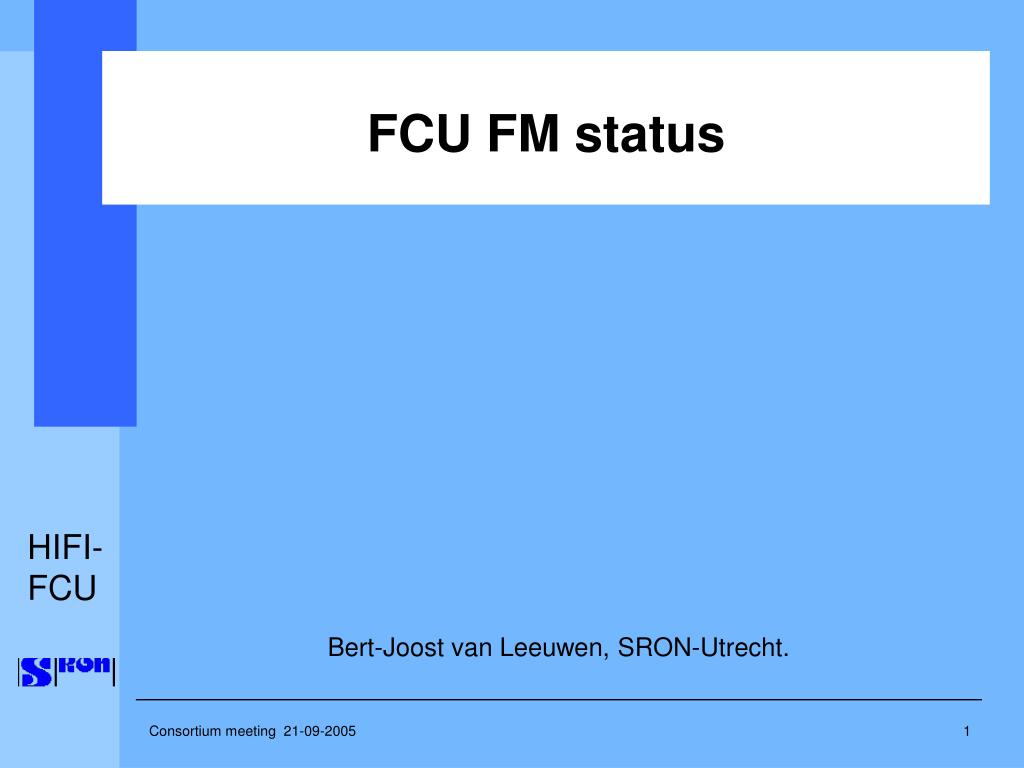 PPT - FCU FM status PowerPoint Presentation, free download - ID:6401259