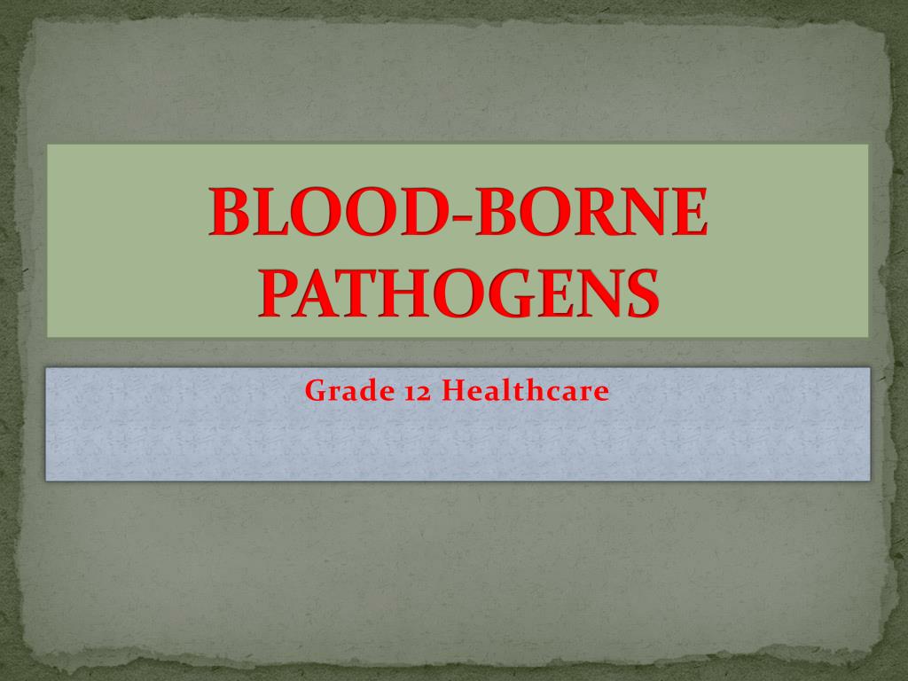 PPT - BLOOD-BORNE PATHOGENS PowerPoint Presentation, free download - ID ...