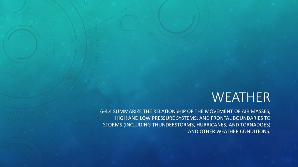 PPT - WEATHER PowerPoint Presentation, free download - ID:6406778