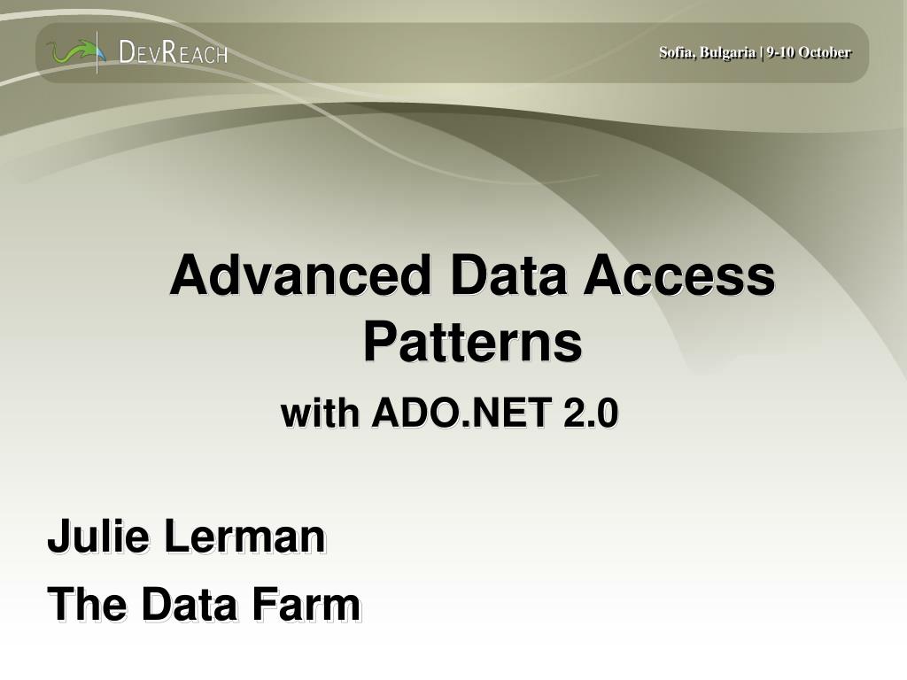 PPT - Advanced Data Access Patterns PowerPoint Presentation, free ...