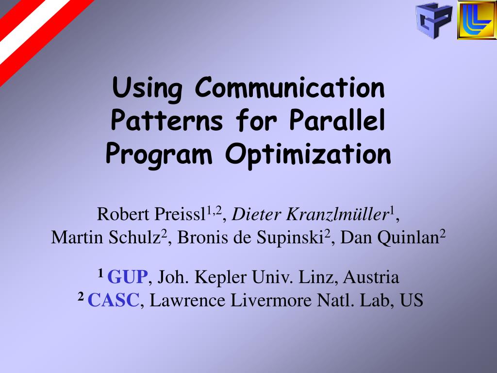 PPT - Communication Patterns Optimization Guide PowerPoint Presentation ...