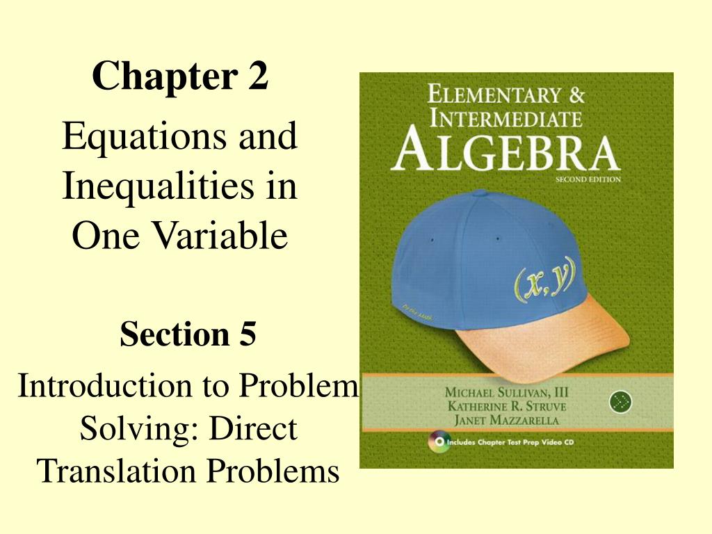 PPT - Chapter 2 Equations and Inequalities in One Variable PowerPoint ...