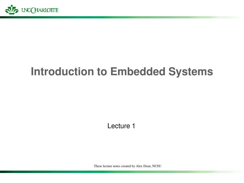 PPT - Introduction to Embedded Systems PowerPoint Presentation, free ...