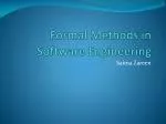 PPT - Formal Methods in Software Engineering PowerPoint Presentation ...