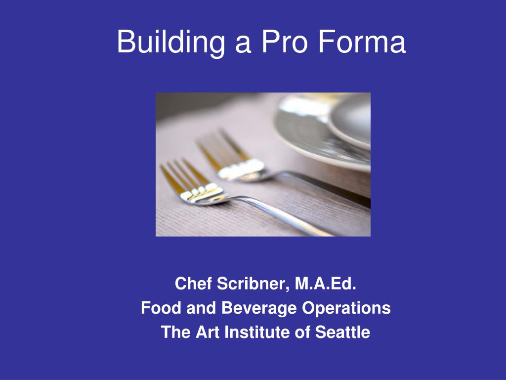 PPT - Building a Pro Forma PowerPoint Presentation, free download - ID ...