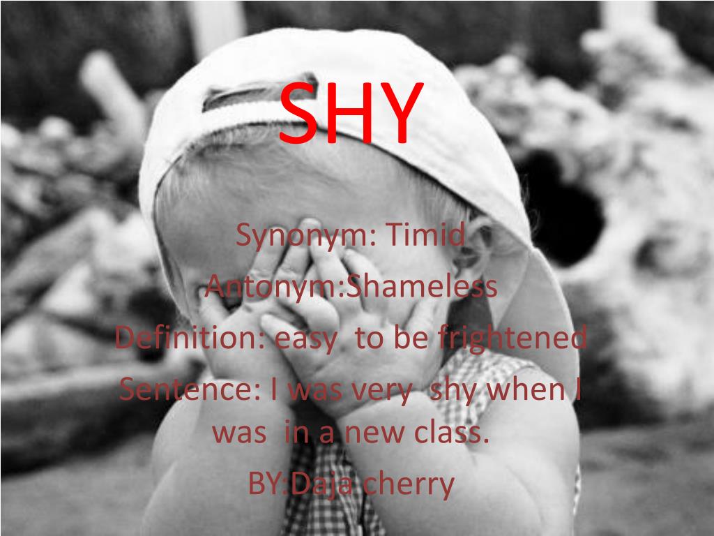 PPT - SHY PowerPoint Presentation, free download - ID:6425100