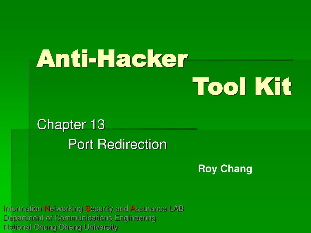 PPT - Anti-Hacker Tool Kit PowerPoint Presentation, free download - ID ...