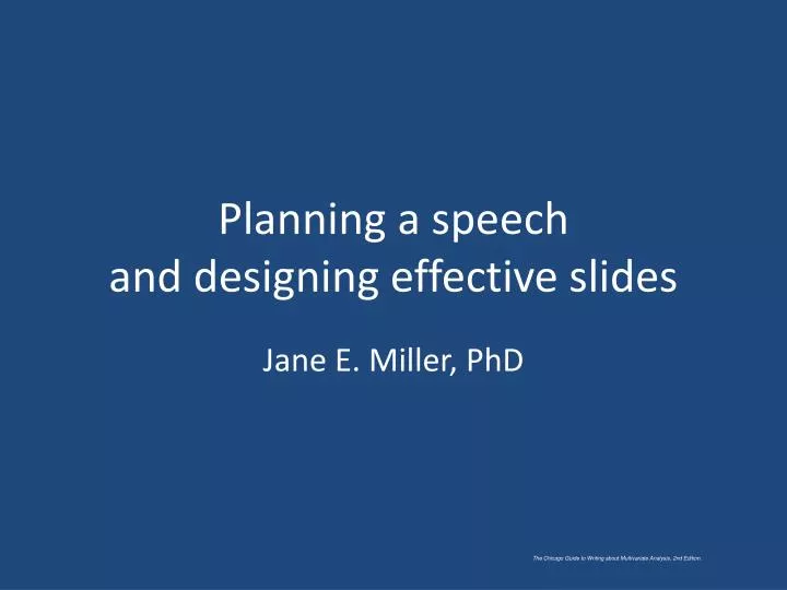 PPT - Designing Effective Speech Slides for Academic Presentations ...