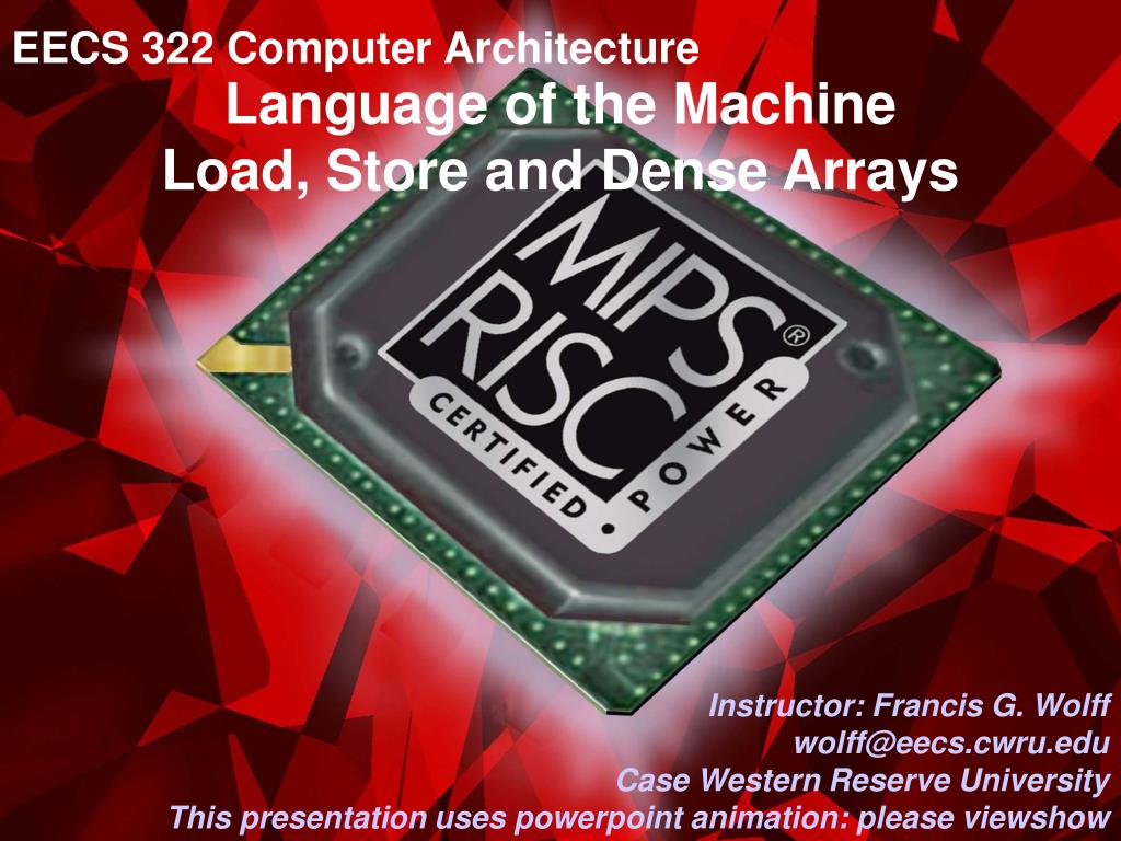 PPT - EECS 322 Computer Architecture PowerPoint Presentation, free ...