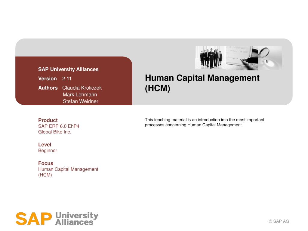 PPT - Human Capital Management (HCM) PowerPoint Presentation, free ...