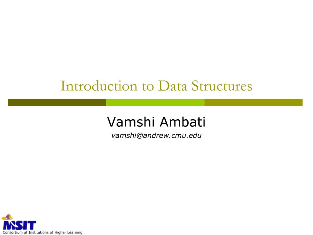 PPT - Introduction to Data Structures PowerPoint Presentation, free ...