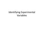 PPT - Experimental Design - Variables PowerPoint Presentation, free ...