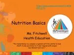 PPT - Nutrition Basics PowerPoint Presentation - ID:6830880