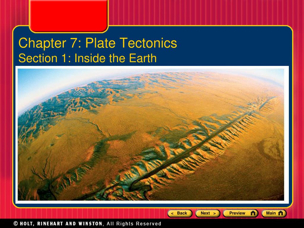 PPT - Chapter 7: Plate Tectonics Section 1: Inside the Earth PowerPoint Presentation - ID:6458429