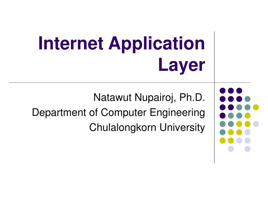 PPT - Internet Application Layer PowerPoint Presentation, free download ...