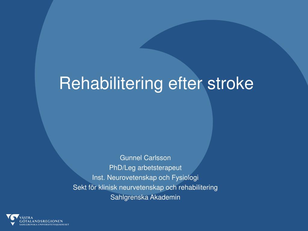 PPT - Rehabilitering efter stroke PowerPoint Presentation, free ...