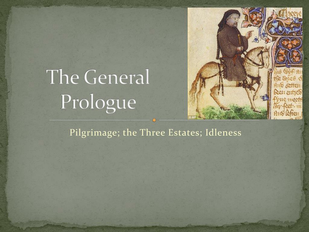 PPT - The General Prologue PowerPoint Presentation, free download - ID ...