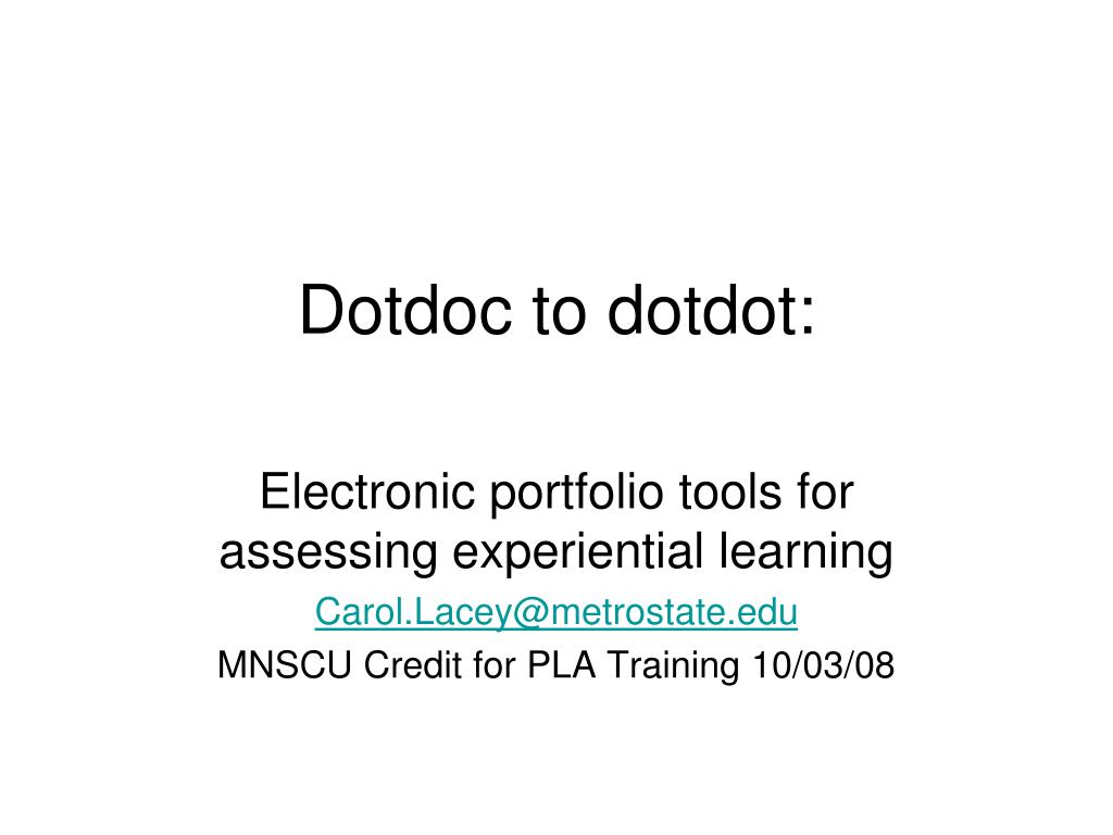 PPT - Dotdoc to dotdot: PowerPoint Presentation, free download - ID:6461952
