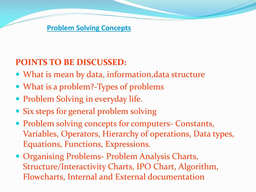 PPT - Problem Solving Concepts PowerPoint Presentation, free download ...