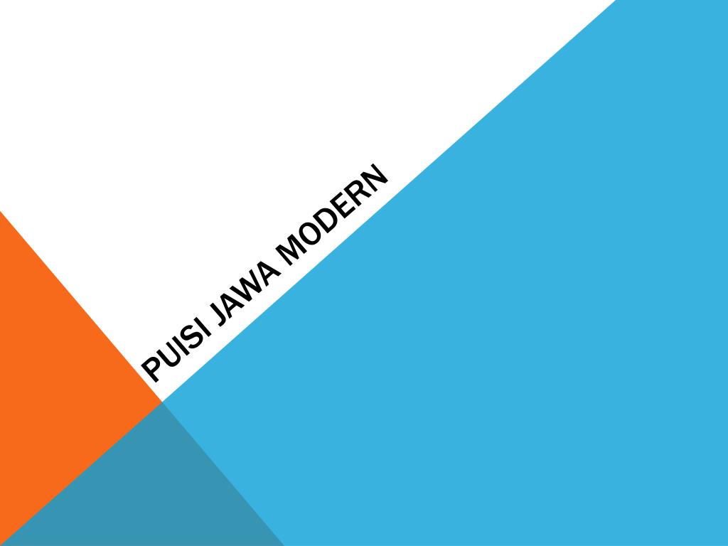 PPT - PUISI JAWA MODERN PowerPoint Presentation, free download - ID:6467393